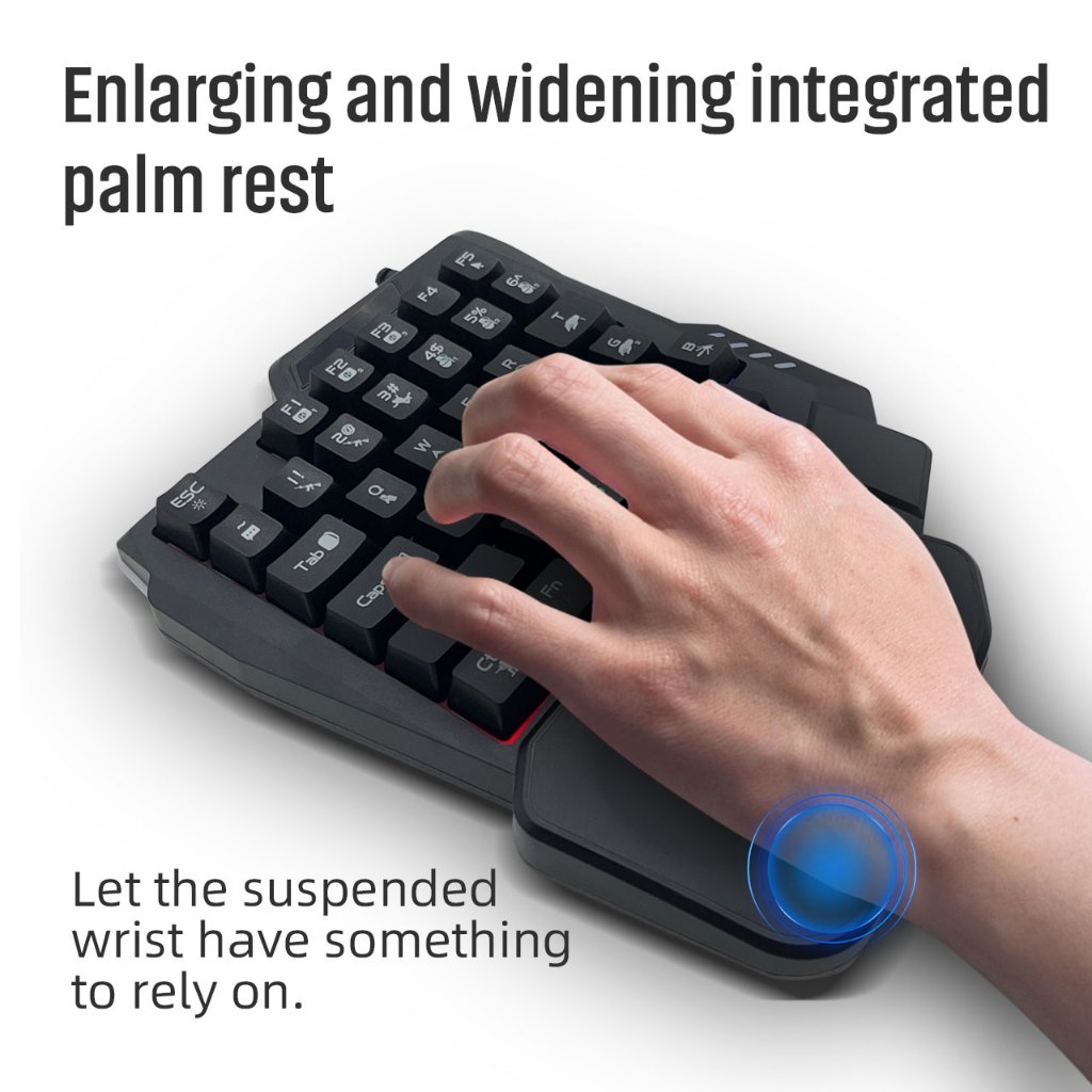 Zeus 35 Keys One-handed Gaming keyboard Ergonomic Keypad for Laptop ...