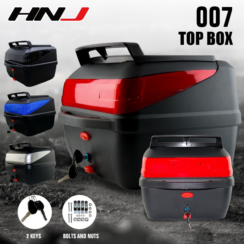 HNJ Motorcycle Top Box Motor Compartment Box Rear Luggage Container Top ...