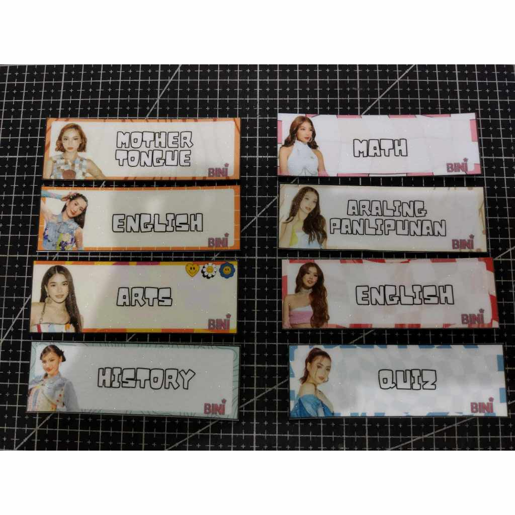 BINI INSPIRED/Subject & Name Label Sticker - #001 /16pcs stickers/9 ...