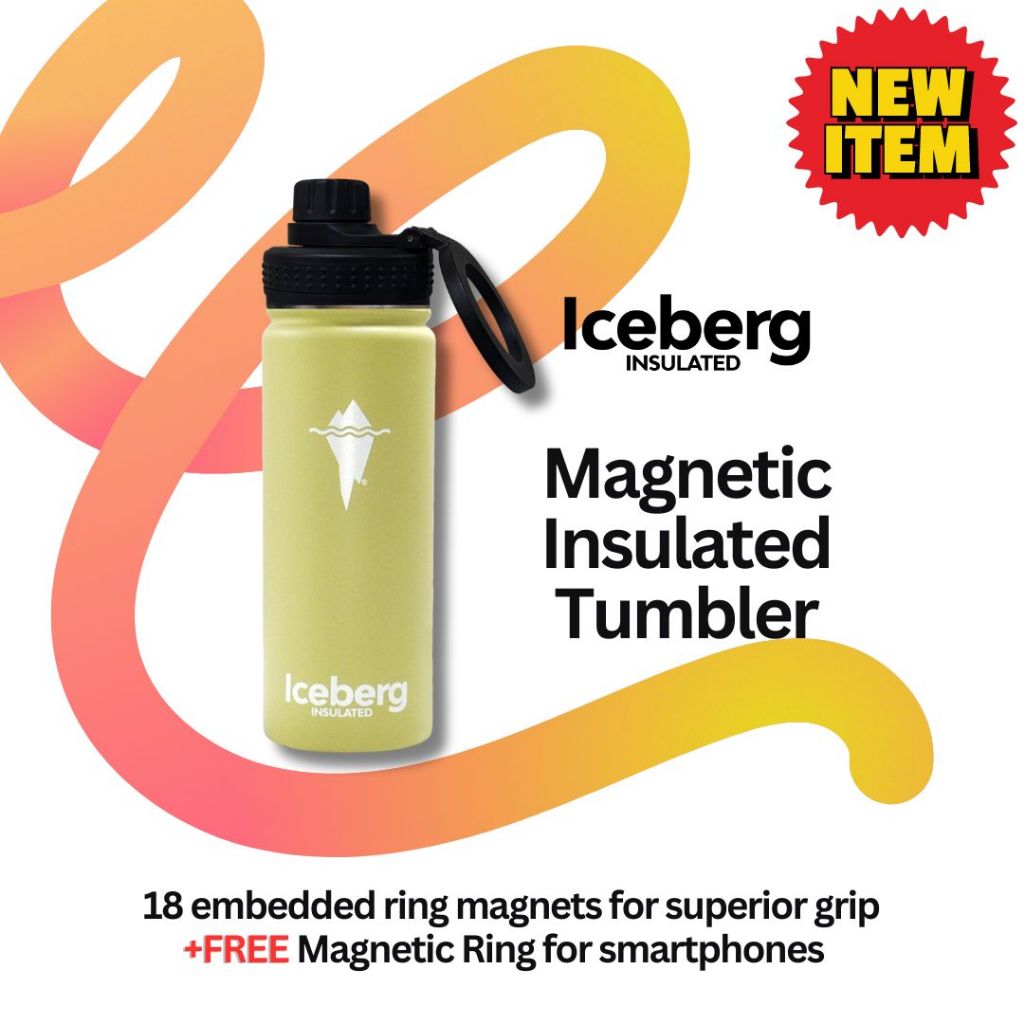 Iceberg Insulated Tumbler Magnetic Sports Lid (18oz/22oz/32oz/40z) for ...