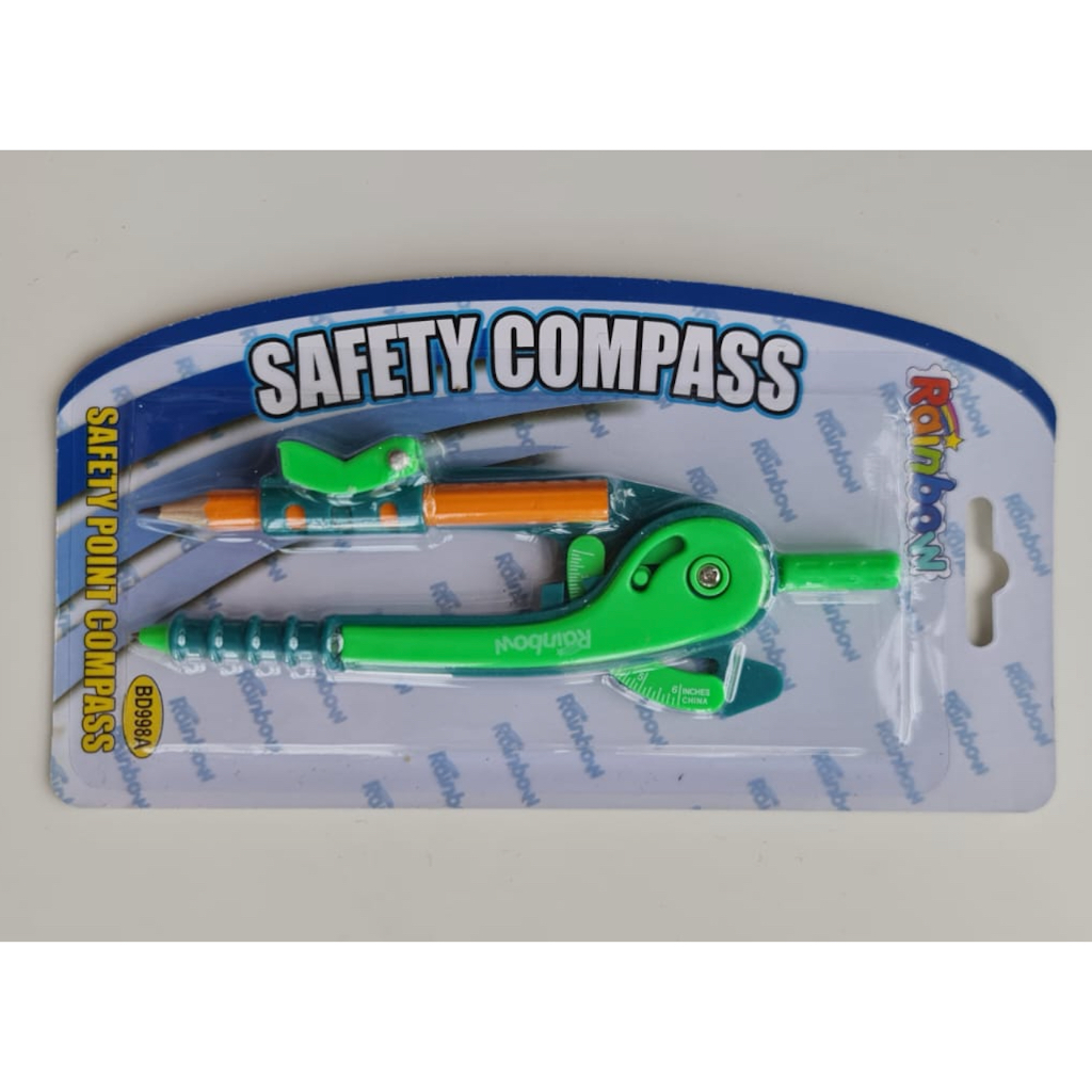 RAINBOW SAFETY COMPASS WITH PENCIL | Shopee Philippines