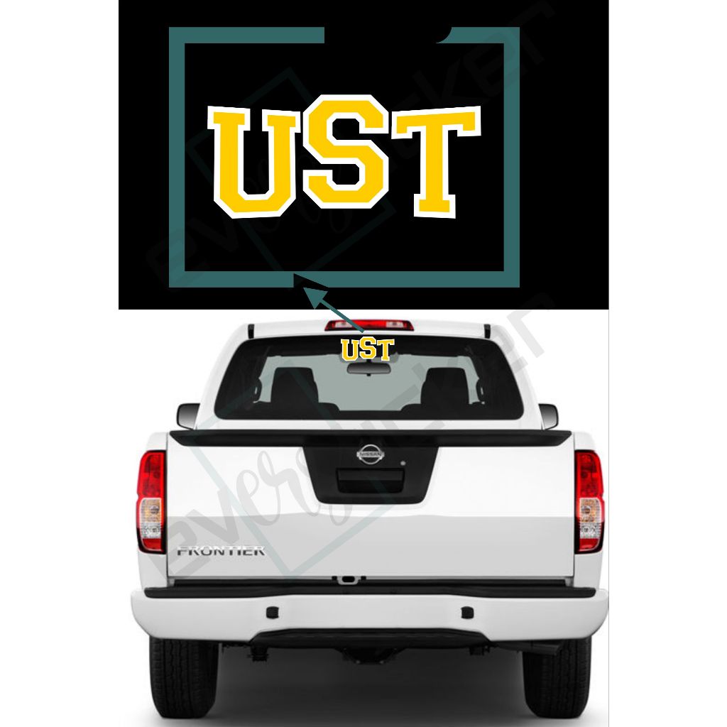 University of Santo Tomas (UST) sticker V3 for car, motorcycle, laptop ...