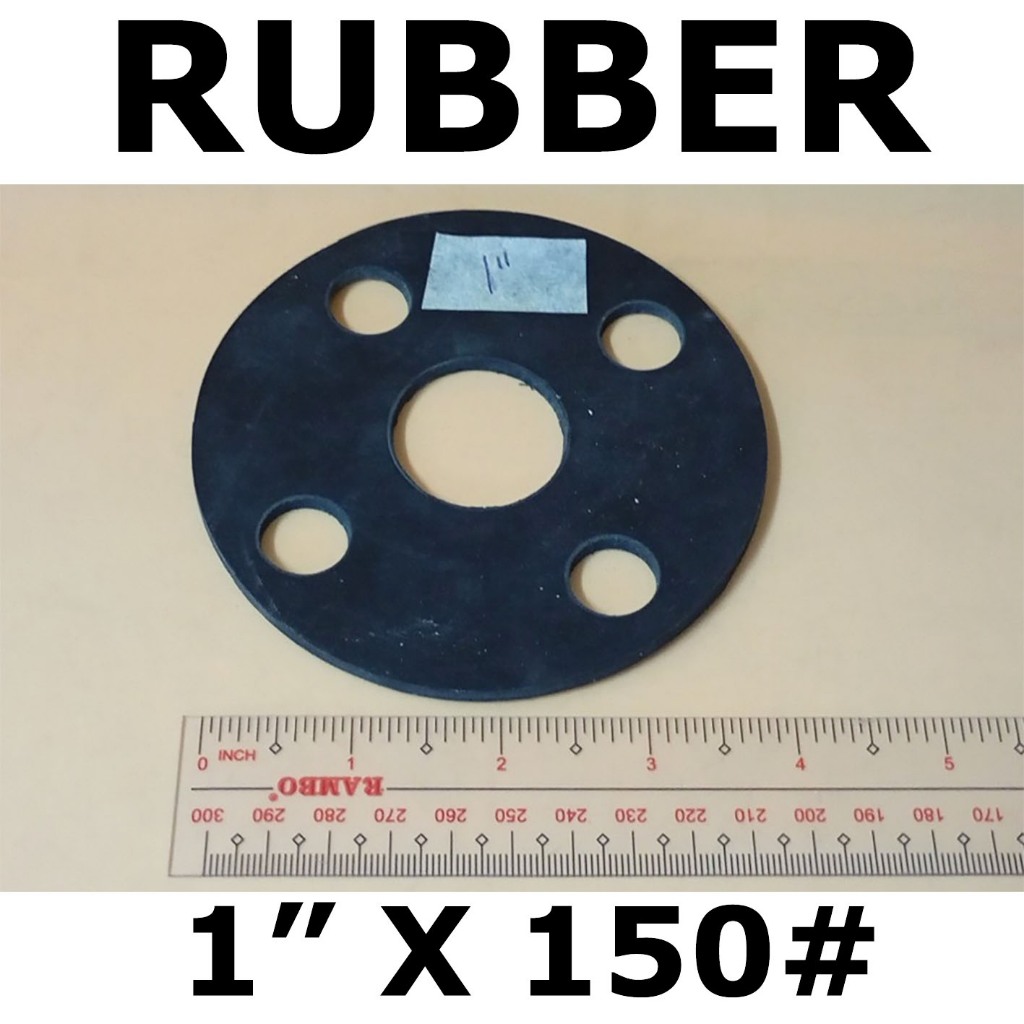RUBBER GASKET FOR SLIP ON FLANGE 1" X 150# ASTM 150 ...