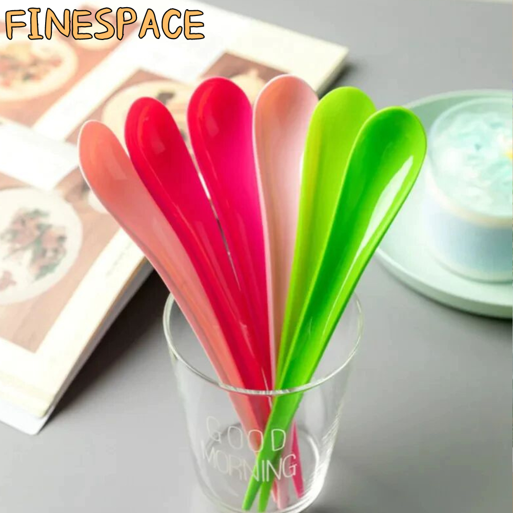 100Pcs Disposable Dessert Spoon For IceCream Milkshake Cake Yogurt ...