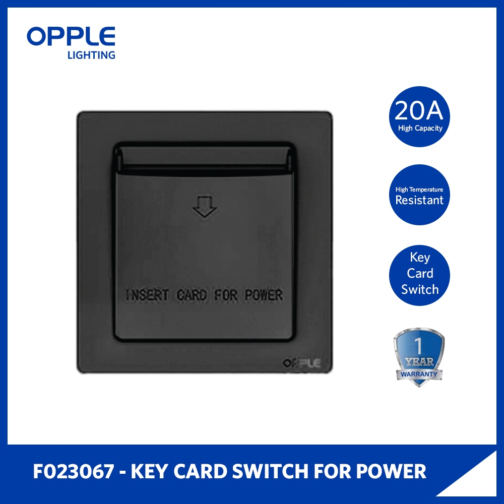 OPPLE Key Card Switch 20A High Flame Resistant Smart Lighting Switch ...