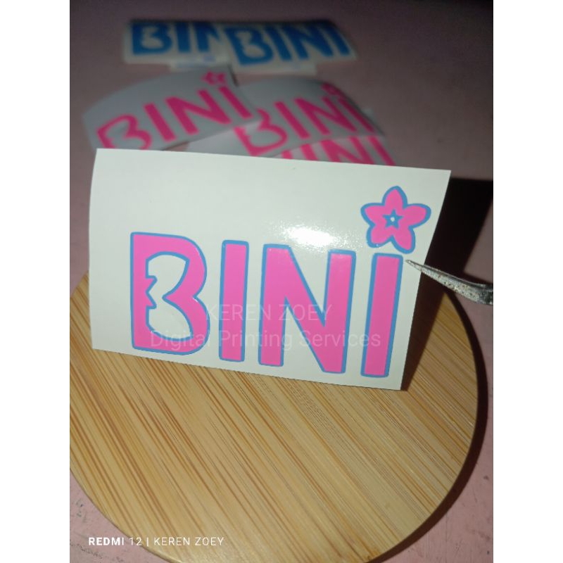 BINI LOGO VINYL STICKER FOR TUMBLER, CP CASE | Shopee Philippines