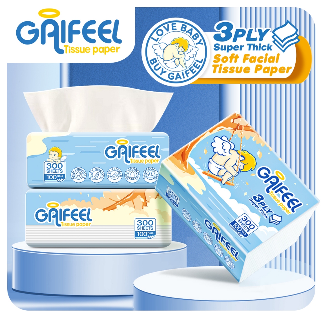 GAIFEEL Facial Tissue Paper Tissue Paper Face Towel Soft And Gentle ...