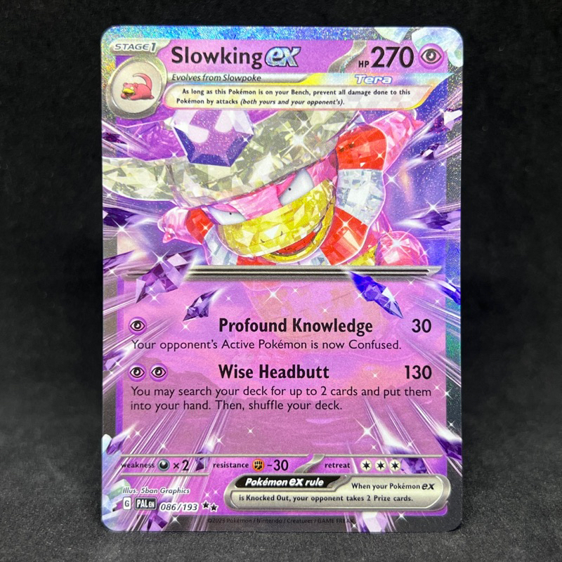 Pokemon TCG Slowking ex Ultra Rare 086/193 2023 Scarlet & Violet Paldea ...