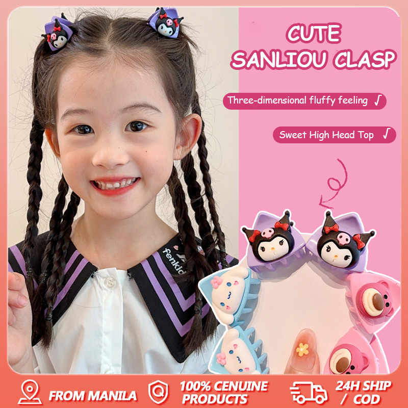 Kuromi Hair Clips Sanrio Series Cute Girl Bangs Clip Cartoon Student ...
