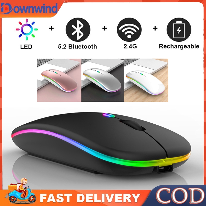Wireless Mouse Rechargeable Charging Ultra-Thin Silent Office Mouse For ...