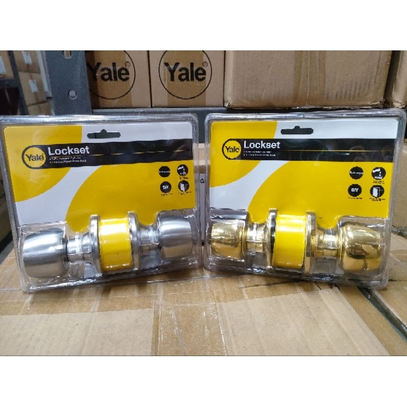 Yale Cylindrical Entrance Lockset Doorknob VBR5127 US32D Stainless ...
