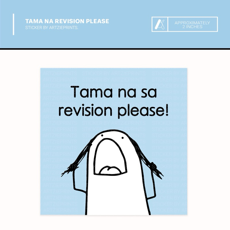 Tama Na Revision Sticker | Matte Laminated Waterproof | For : Laptop ...