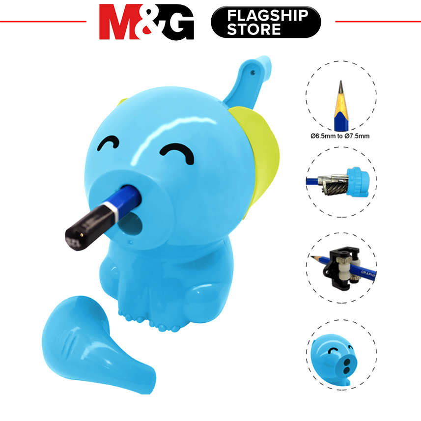 M&G Sharpener Elephant Blue | Shopee Philippines