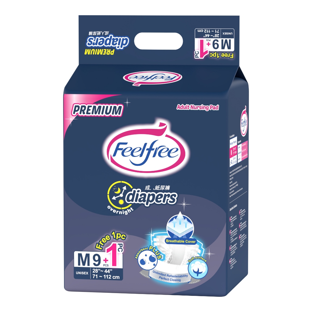 FeelFree Adult Diaper 10's/Nursing pads M-Size/Incontinence/ New ...