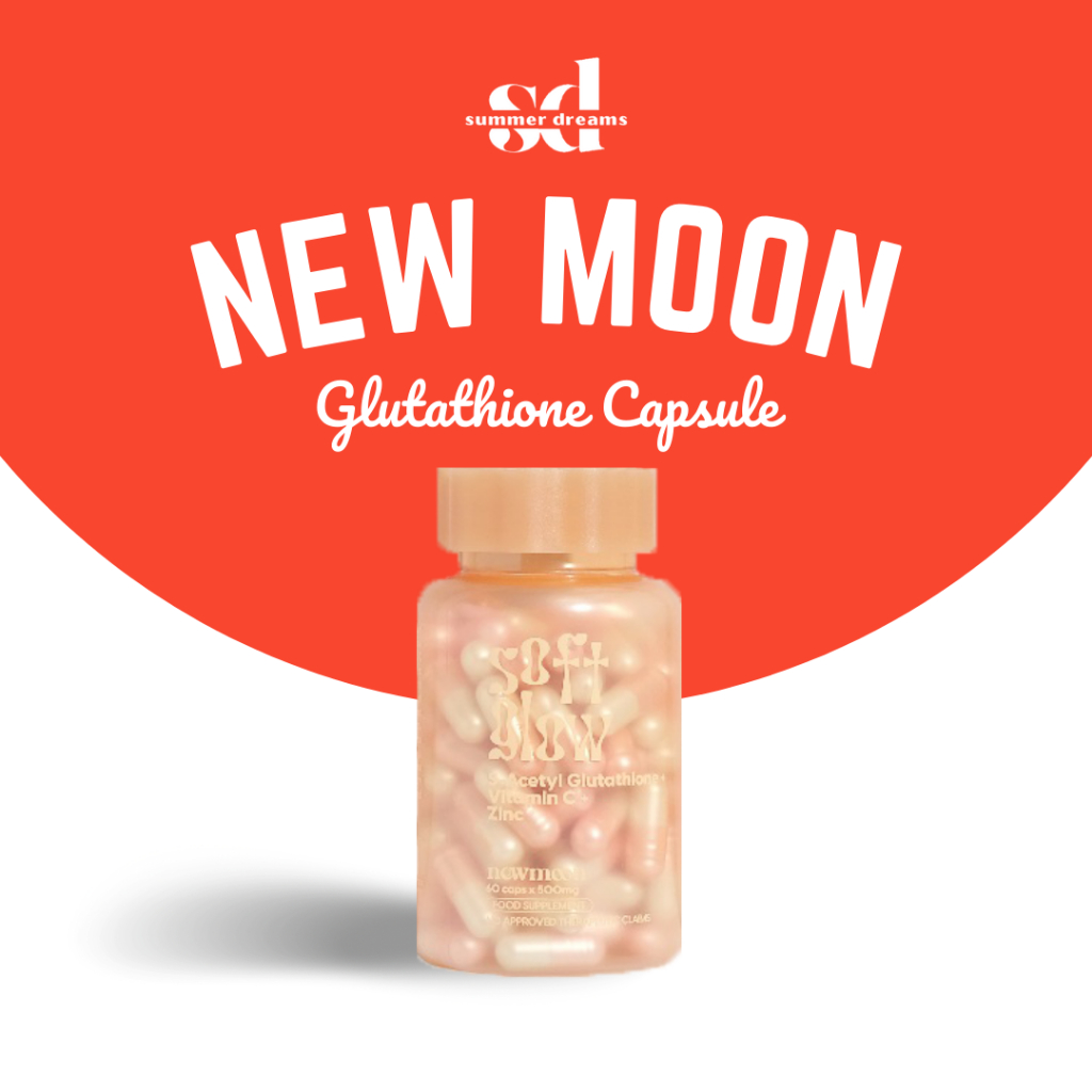 NEW MOON Soft Glow S-Acetyl Glutathione Beauty Supplement Skin ...