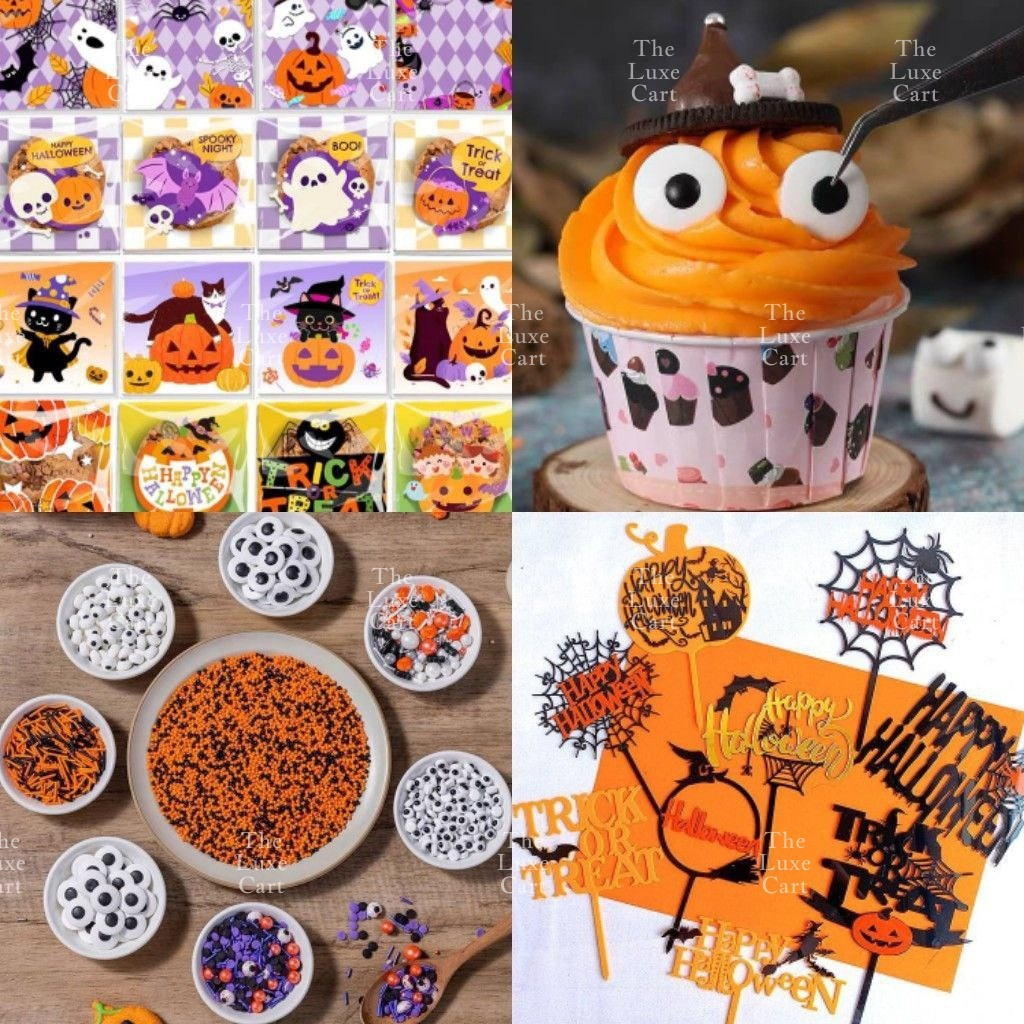 Halloween Theme Ghost Trick or Treat Blood Candy Dragees Cake OPP ...