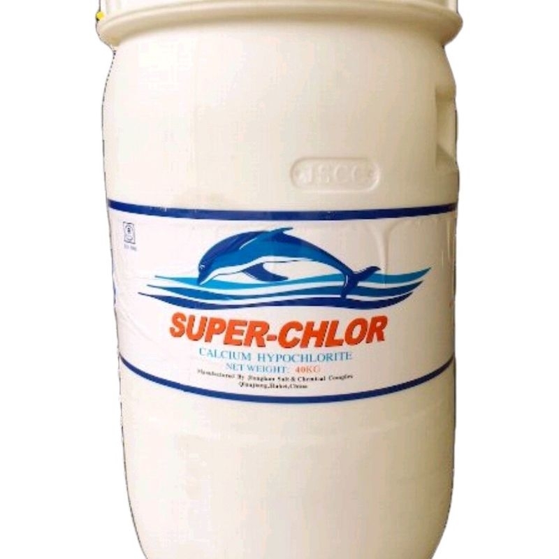 Chlorine SUPERCHLOR for Swimming Pool (70% Granules China) 40KILOS PER ...