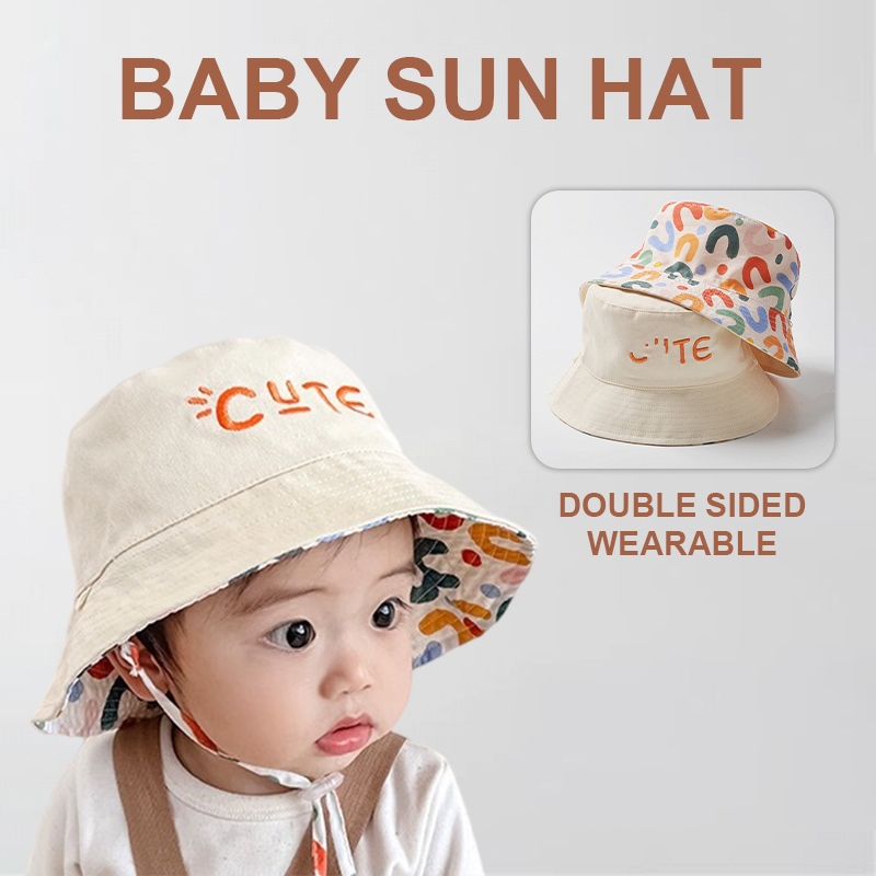 Kids Cute Hat Reversible Wearable Bucket Hat Unisex Waway Hat For Boy ...