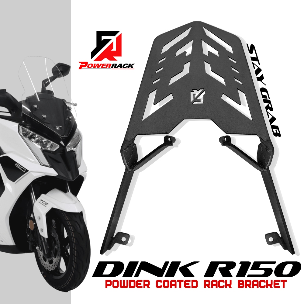 KYMCO DINK R 150 TOP BOX BRACKET / STAY GRAB / POWDER COATED BLACK ...