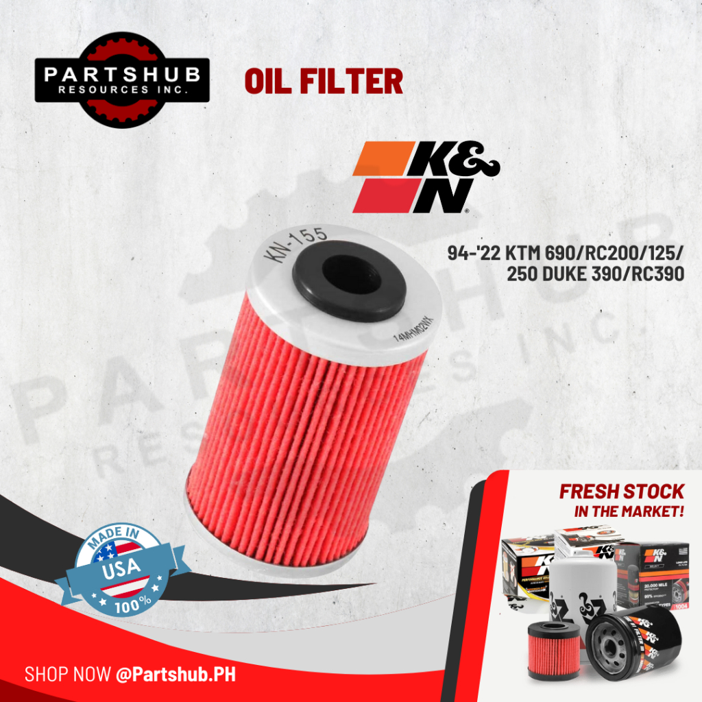 K&N OIL FILTER KN-155 (94-'22 KTM 690/RC200/125/250 DUKE 390/RC390 ...