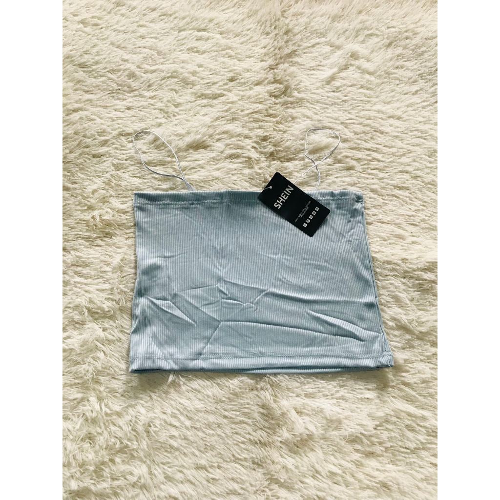Sanah.H Strappy string bandue crop top Knitted for women | Shopee ...
