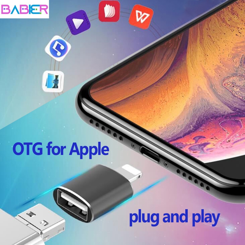 for iPhone&ipad otg Lightning OTG adapter for flash Drive keyboard ...