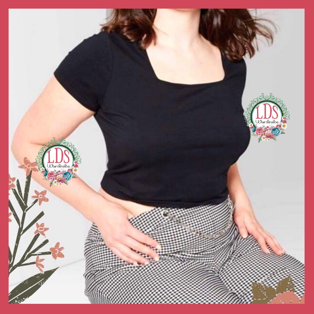 LDS - Square Neck Top - Plus Size (CAN FIT TO: Large to 2XL Body Frame ...