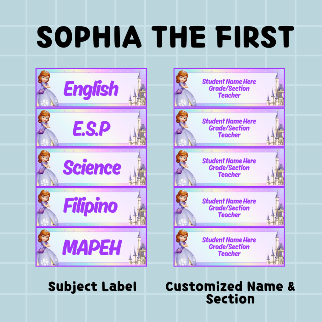 Customized Subject & Name Label Stickers Set | Shopee Philippines