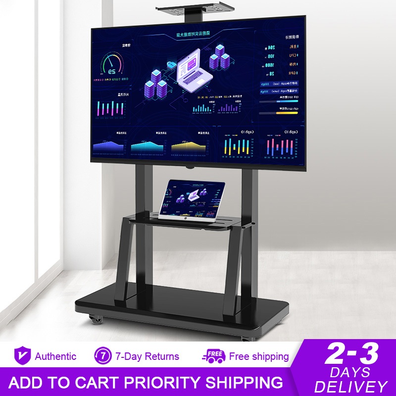 COOSPRO 32-90 Inch TV Stand Floor Stand Movable TV Rack Stand with ...