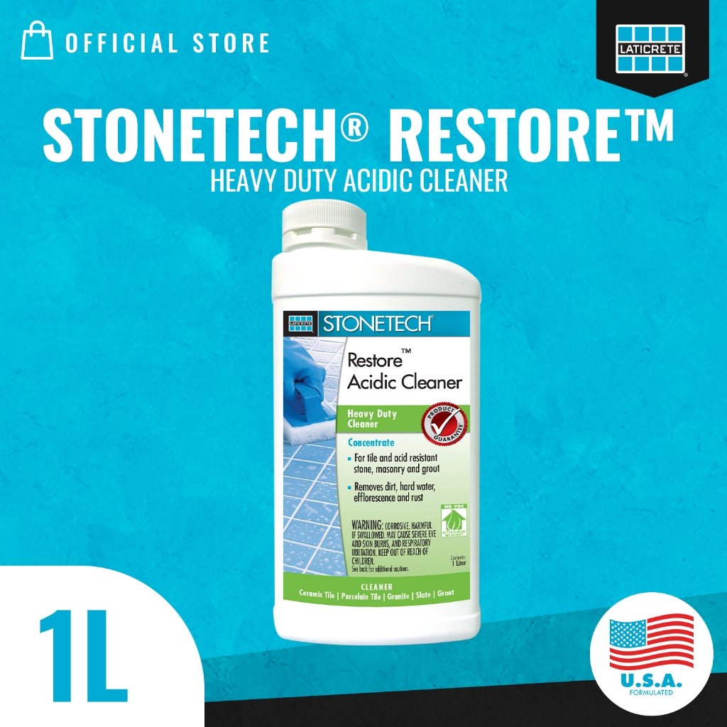 LATICRETE® STONETECH® Restore™ Acidic Cleaner - 1L | Shopee Philippines