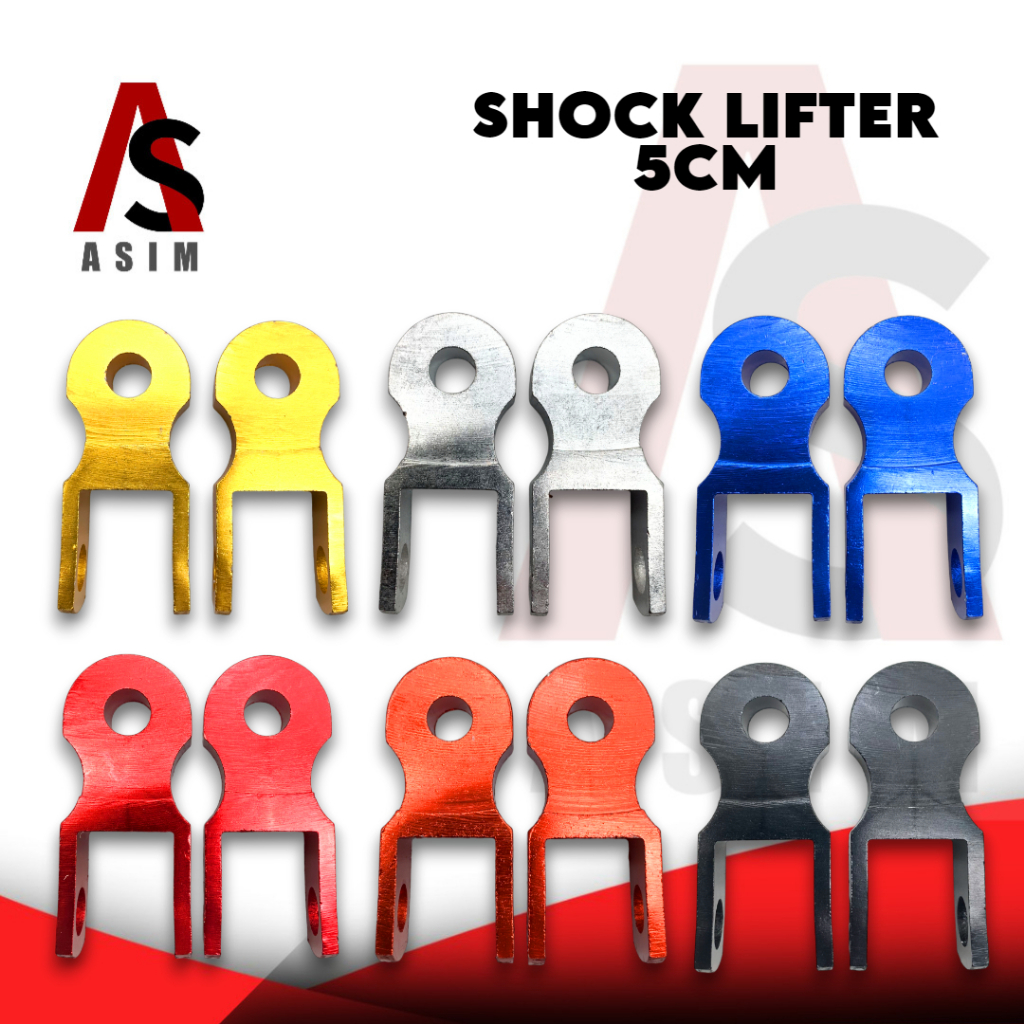 Asim Motorcycle 1Pair 5CM Shock Device Lifter Adjuster Shock Lifter ...