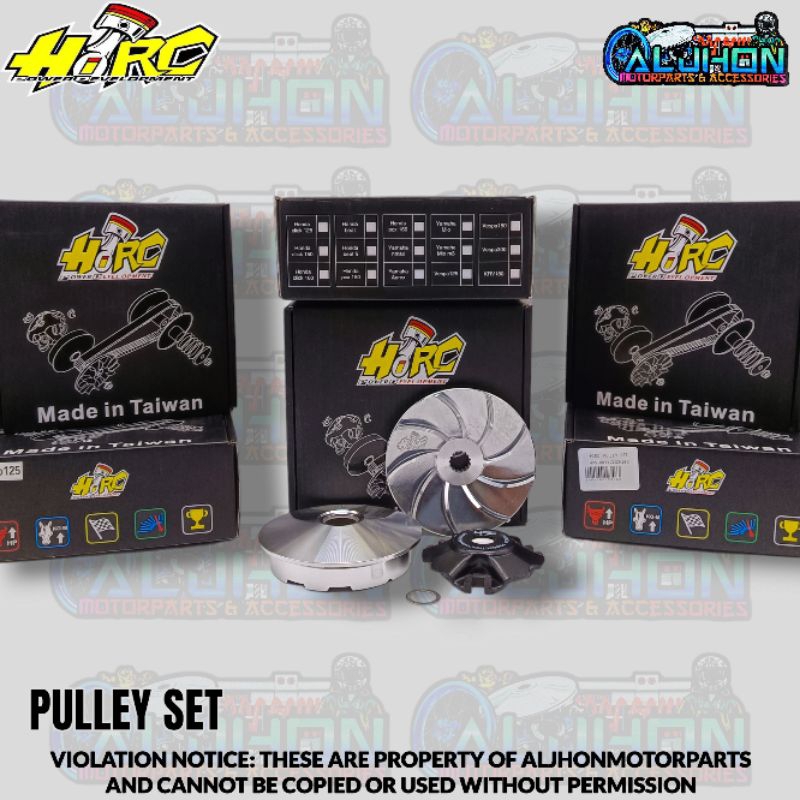 HIRC PULLEY SET Taiwan Nmax/Aerox/M3/Mio/Click125/Pcx150/160 MADE IN ...