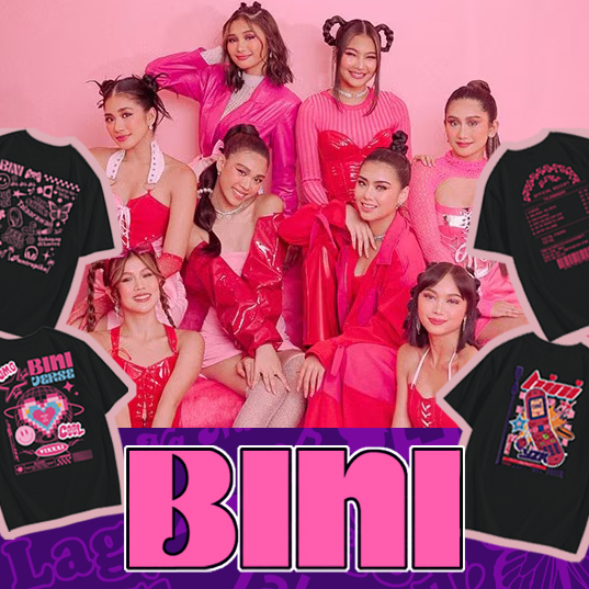 BINI Fan Merch Black T-shirt P-pop BINIverse Pantropiko Talaarawan ...