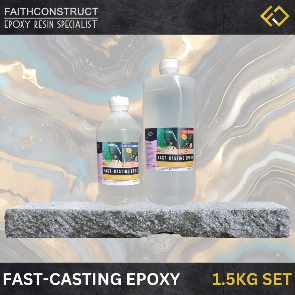 FAST CASTING EPOXY RESIN by Faithconstruct (1.5kg Set/750grams set ...