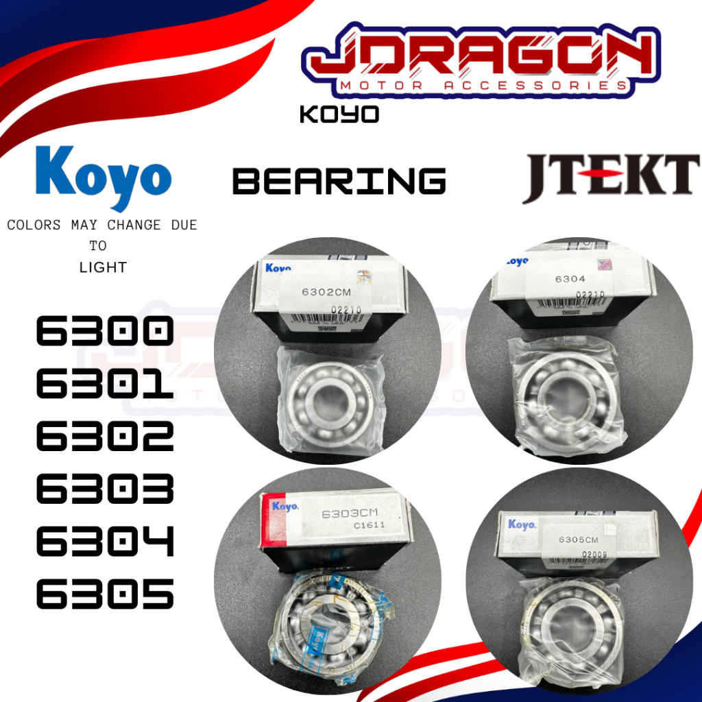 ORIGINAL KOYO (JAPAN)BEARING (6300/6301/6302/6303/6304/6304C3/6305) | Shopee Philippines