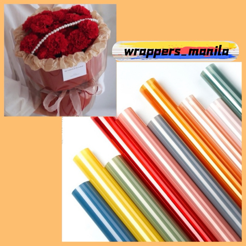 20pcs Cellophane Colored Wrappers Bouquet Wrapping Material (Waterproof ...