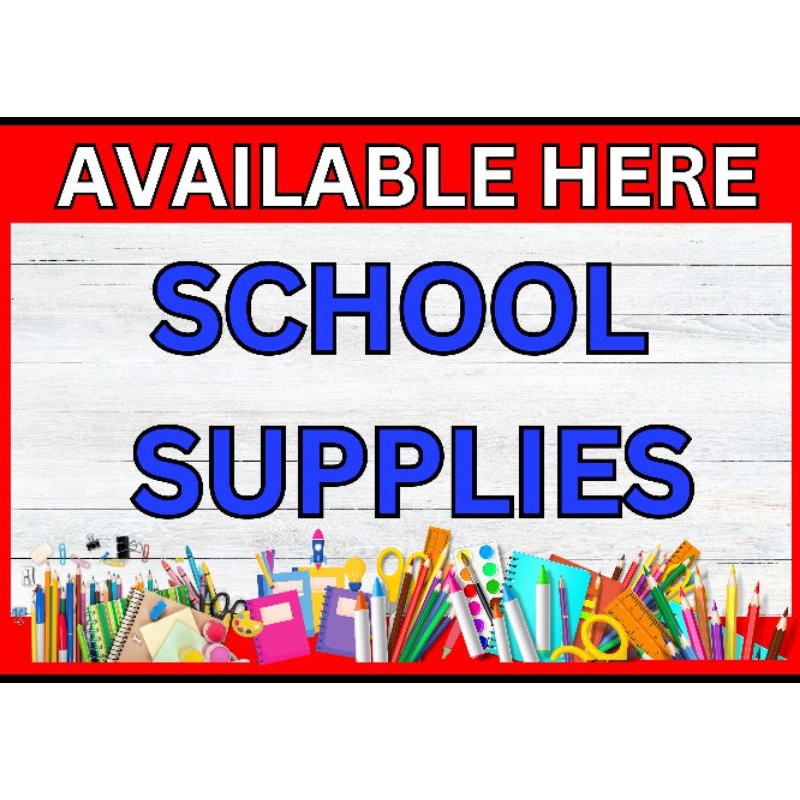 School Supplies Available Signage Laminated A4 Size | Shopee Philippines