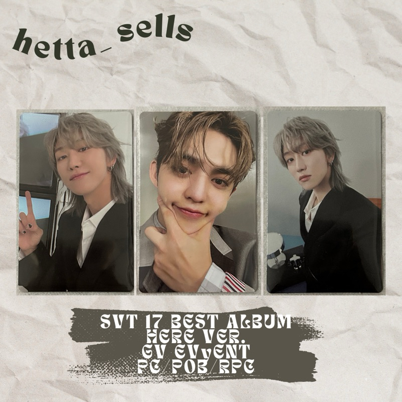 OFFICIAL SVT BEST ALBUM GV EVENT PC/ WEVERSE POB/ RPC | Shopee Philippines