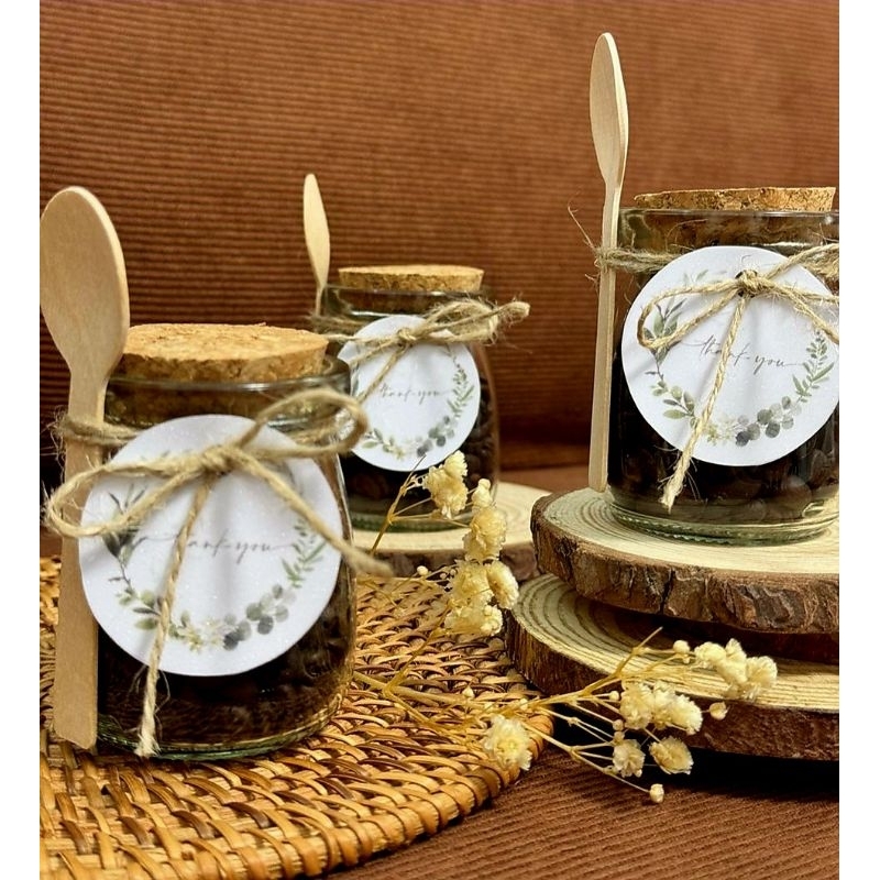 Coffee Jar Souvenir Rustic Theme for Wedding Baptism Christening ...