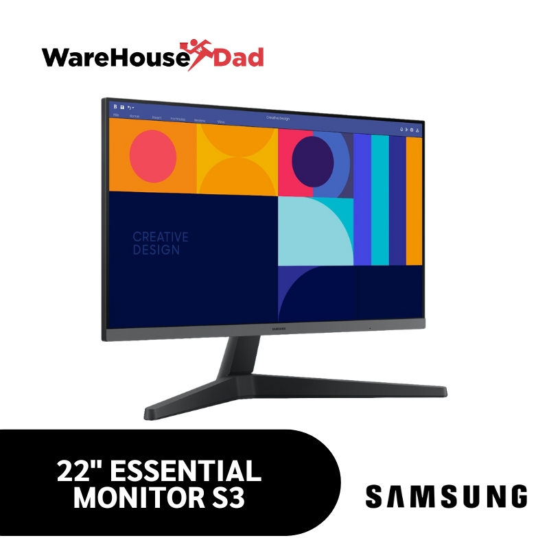 Samsung S3 22" FHD IPS 75HZ Essential Monitor LS22C310EAEXXP | Shopee ...