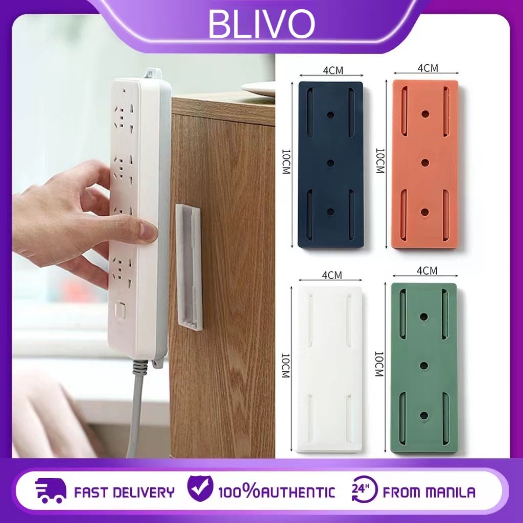 1Pcs Self-Adhesive Socket Fixer, Wall Hanging Power Strip Holder ...