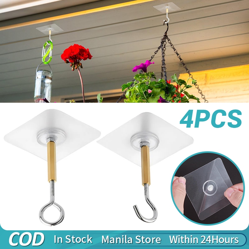 Heavy Duty Sticky Ceiling Hooks No-Punching Ceilings Hooks for Hanging ...