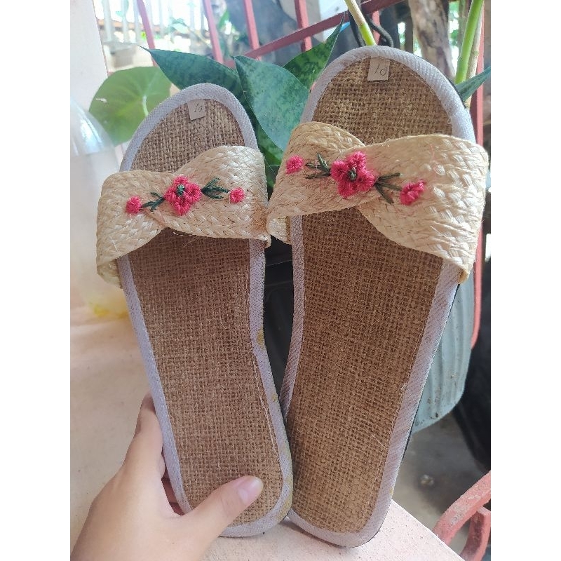 Abaca indoor Slippers Native traditional Handmade | Shopee Philippines