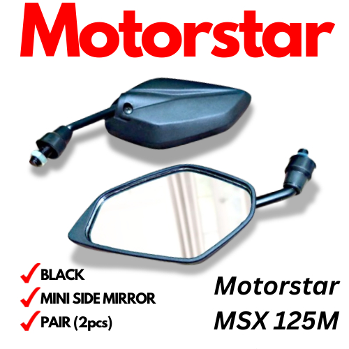 Motorstar MSX 125M Side Mirror Genuine Parts Short Stem | Shopee ...