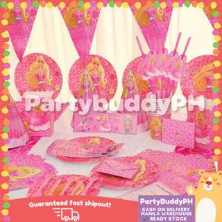 54pc Barbie Complete Package Set Spoon Fork Plate Cup Lootbag ...