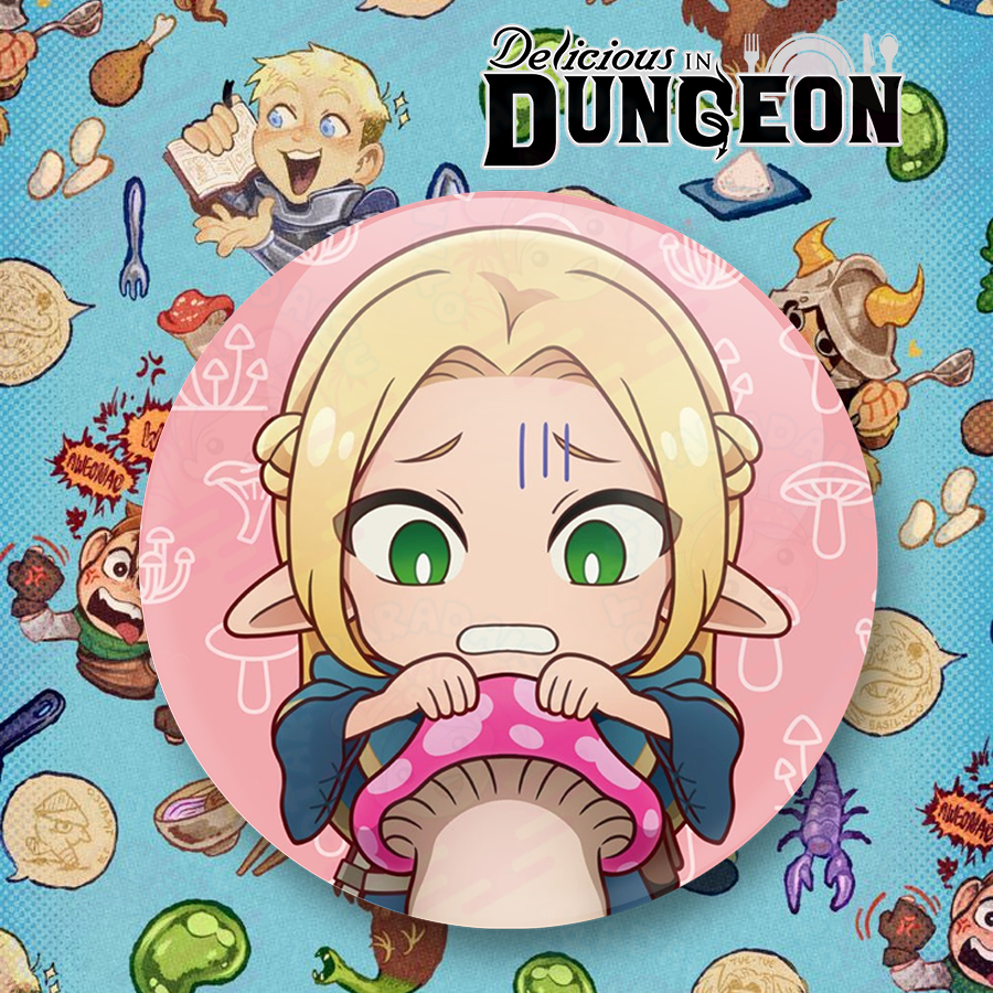 Delicious in Dungeon Button Pins / Badge Dungeon Meshi Pin B2 | Shopee ...