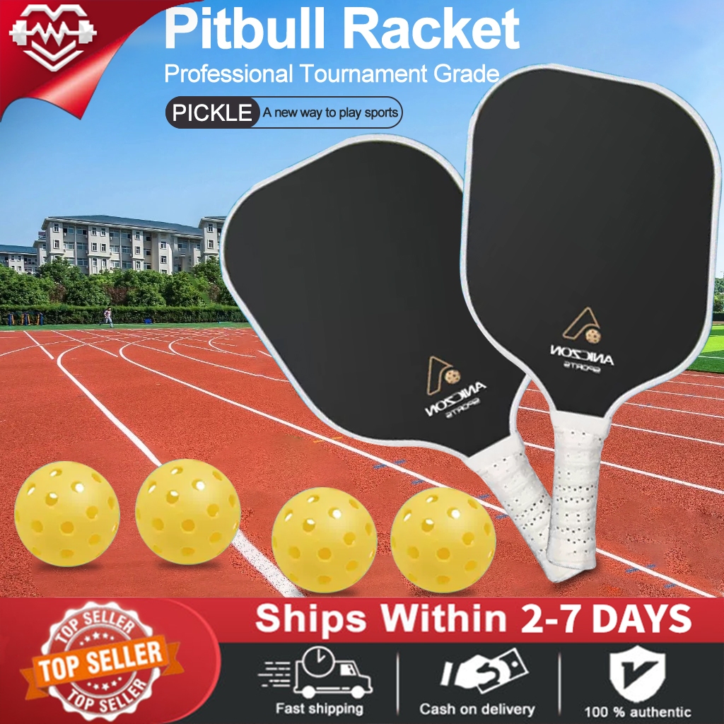 carbon fiber Pickleball Rackets Set Pickleball Paddle Set of 2 Rackets ...