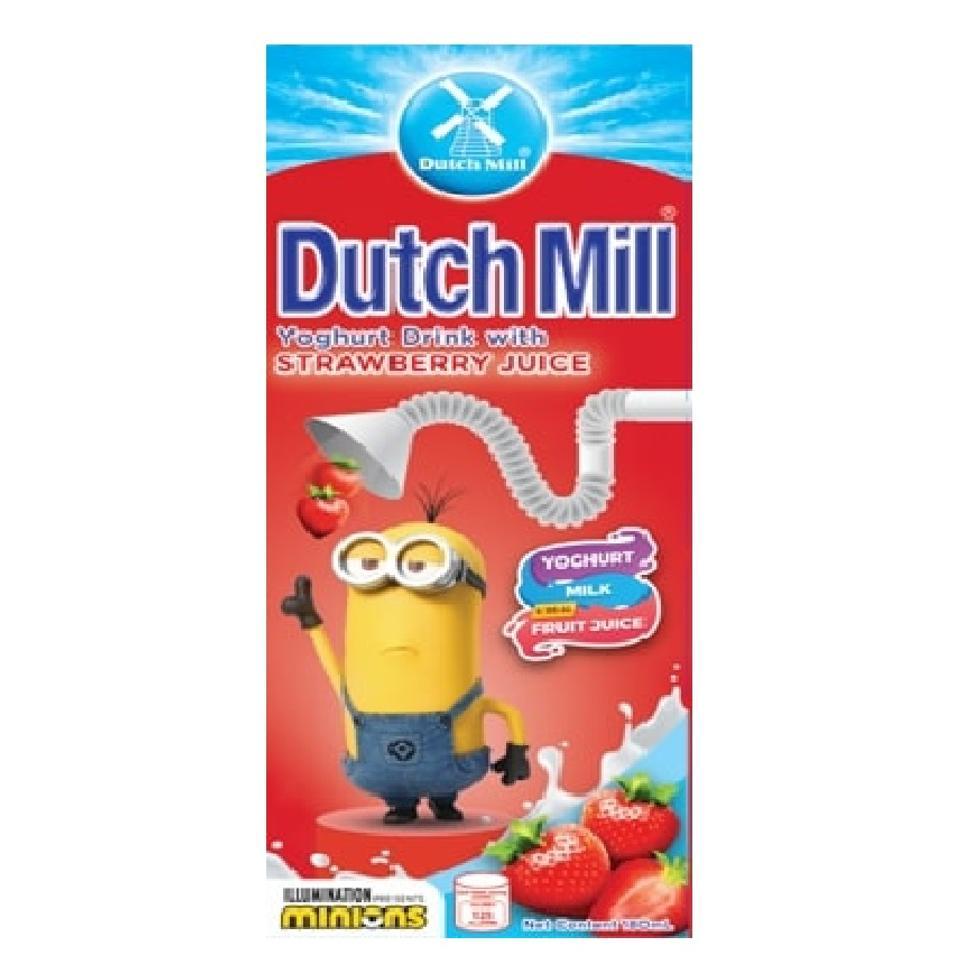 Dutchmill Strawberry Yogurt Drink 180ml | Shopee Philippines