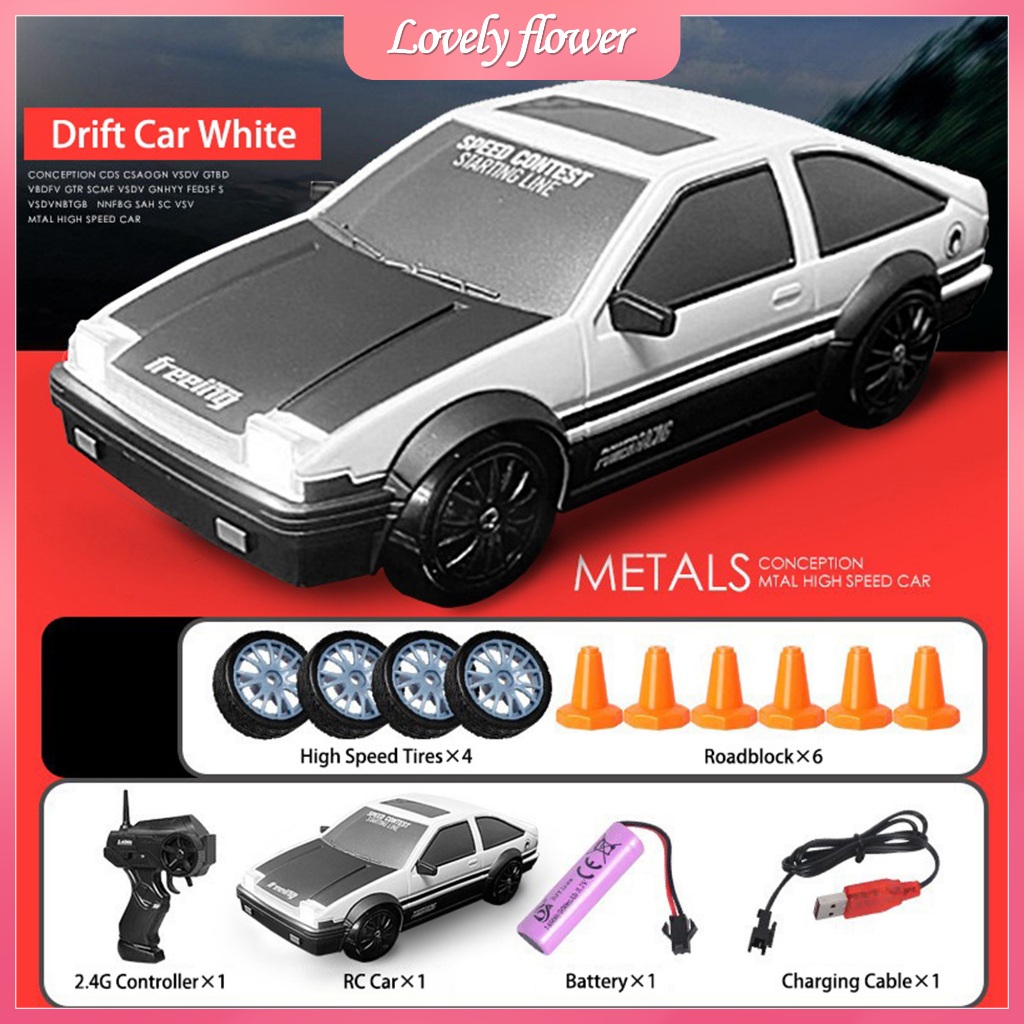 1:24 RC Drift 4WD RC Car Racing Car AE86 GTR Honda Subaru Bugatti ...