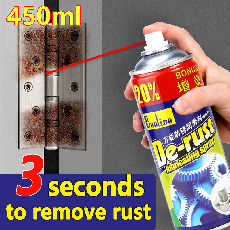 450ml Rust Remover Spray for Metal lubricant restorer Multi-Use ...